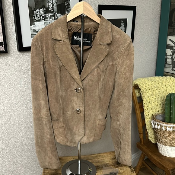 Wilsons Leather | Jackets & Coats | Wilsons Suede Brown Leather Jacket ...